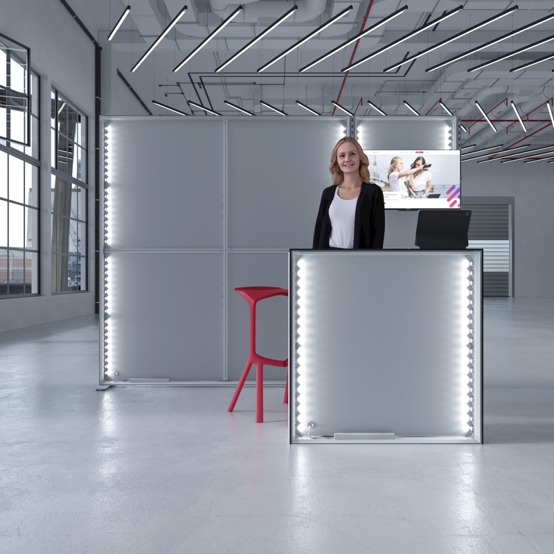 Modulap ONE Messestände – modulares LED-Messesystem